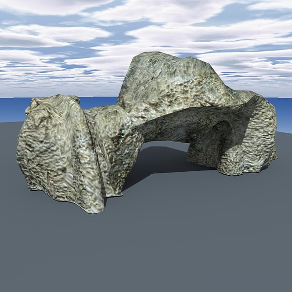 free c4d model rock games ready