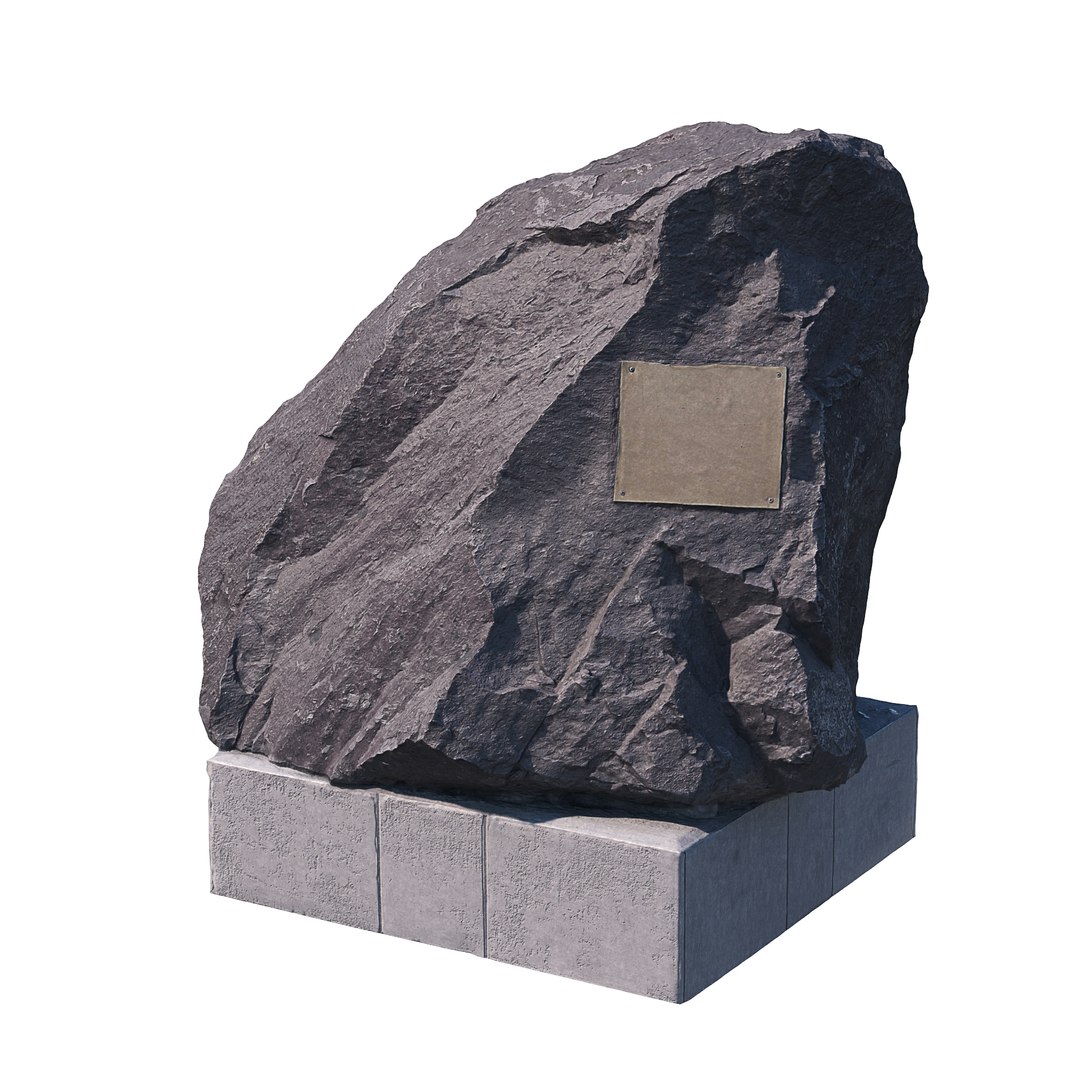 3D Memorial stone Scan model - TurboSquid 1889435