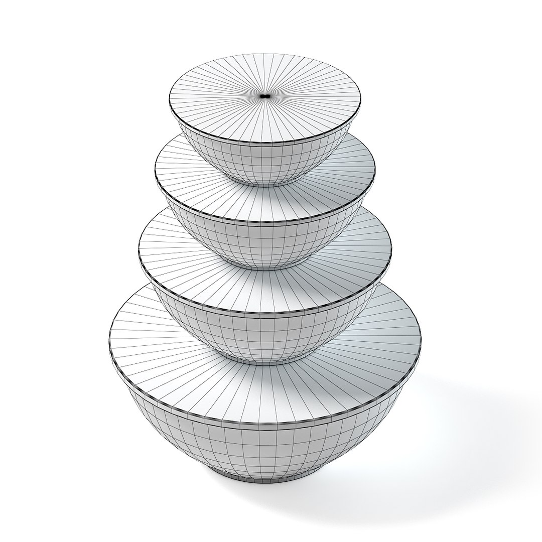 3D Bowls Set Model - TurboSquid 1239302