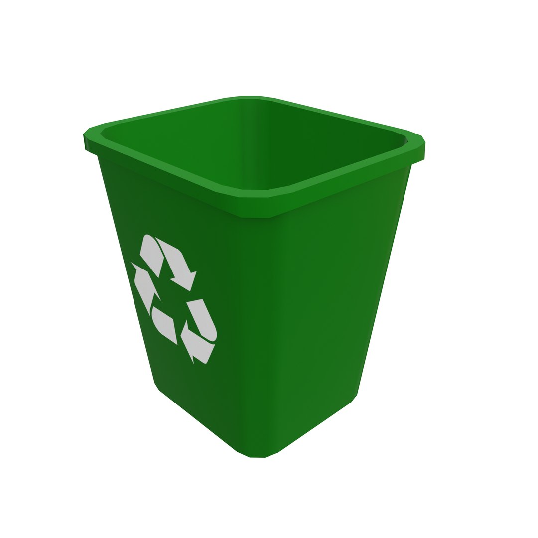 3D Dustbin 3 Model - TurboSquid 2172665