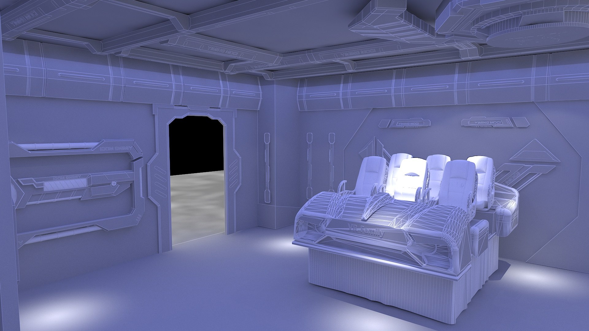 VR Experience Hall 3D Model - TurboSquid 1965803