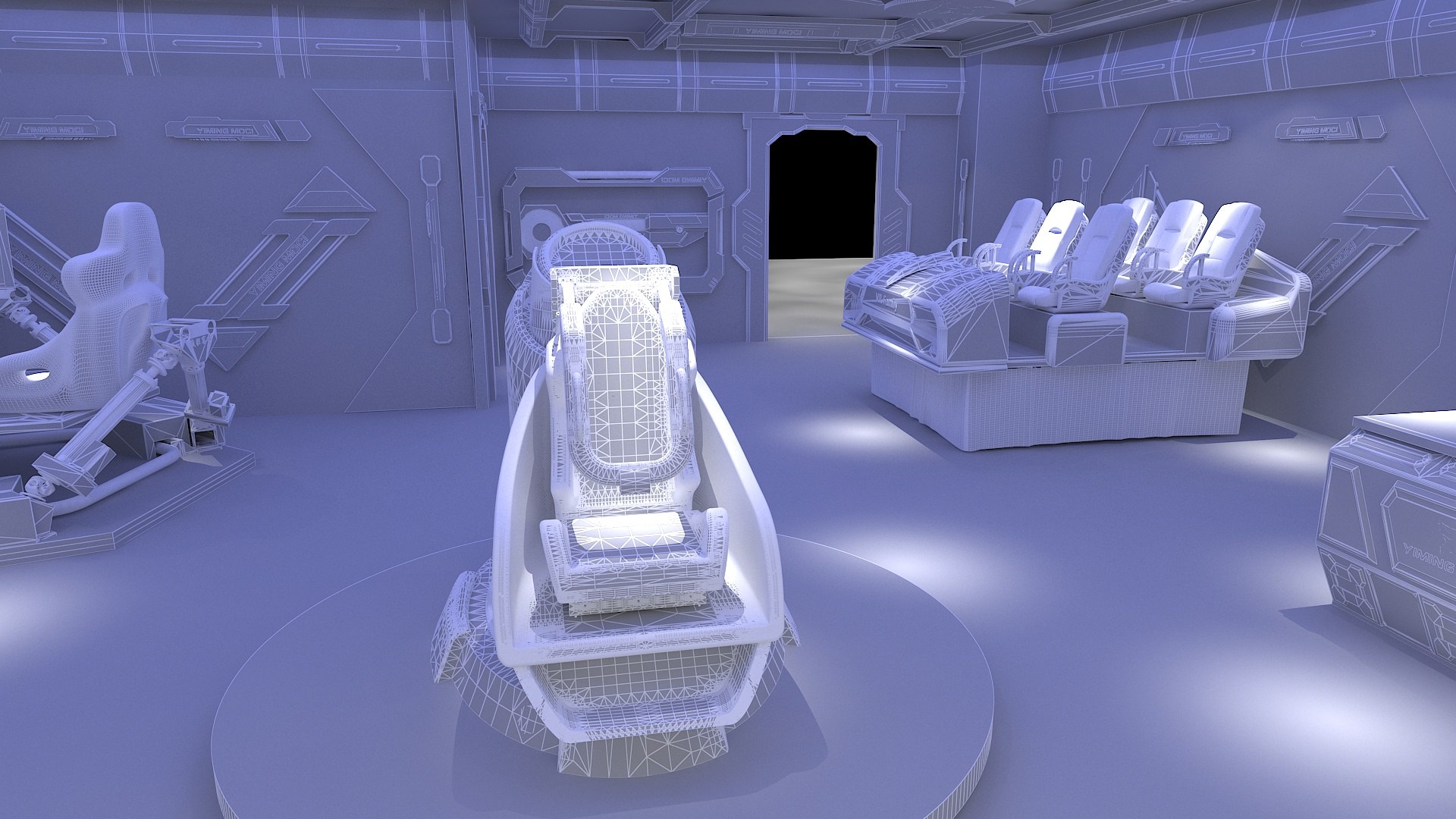 VR Experience Hall 3D Model - TurboSquid 1965803