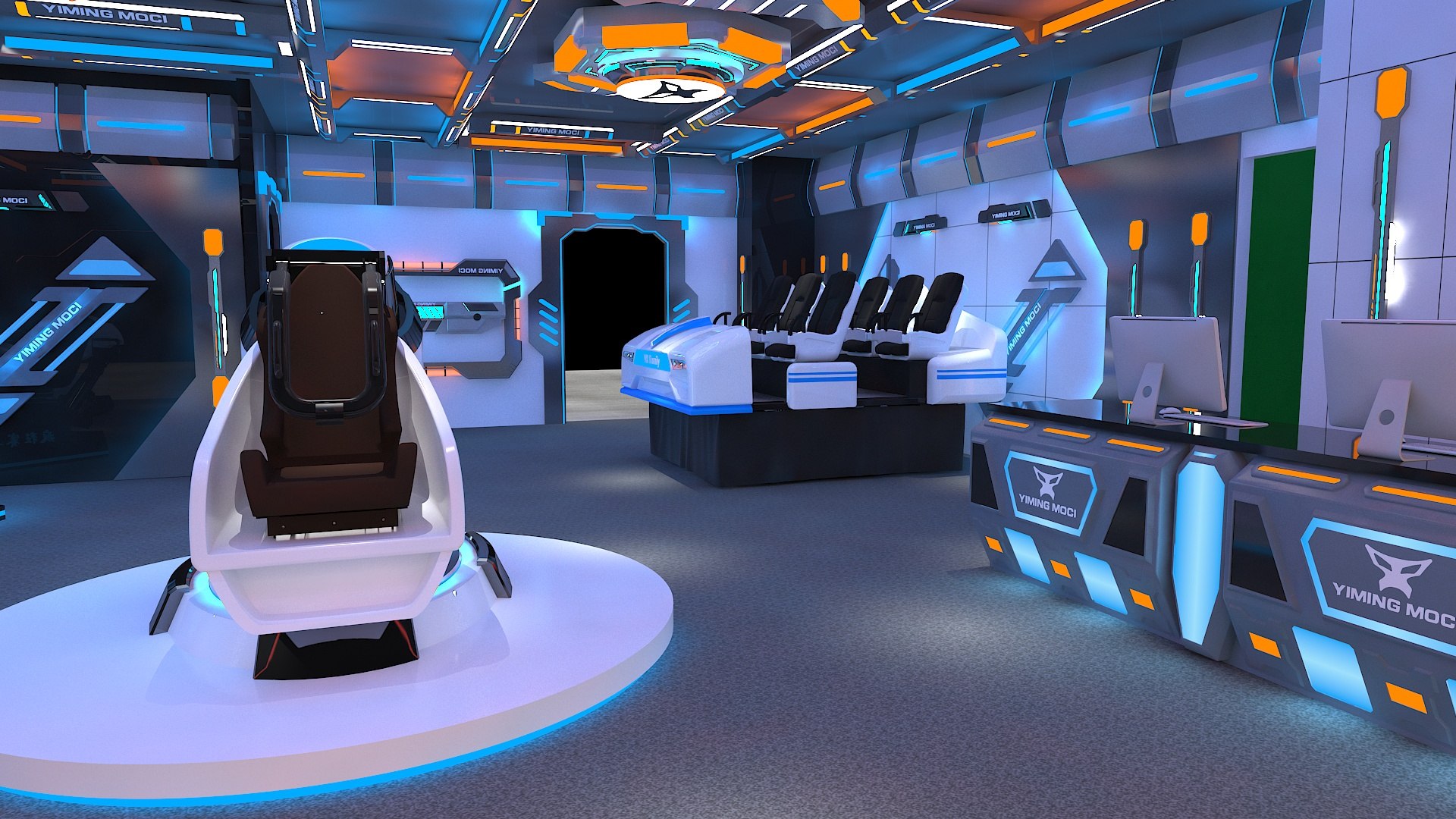 VR Experience Hall 3D Model - TurboSquid 1965803