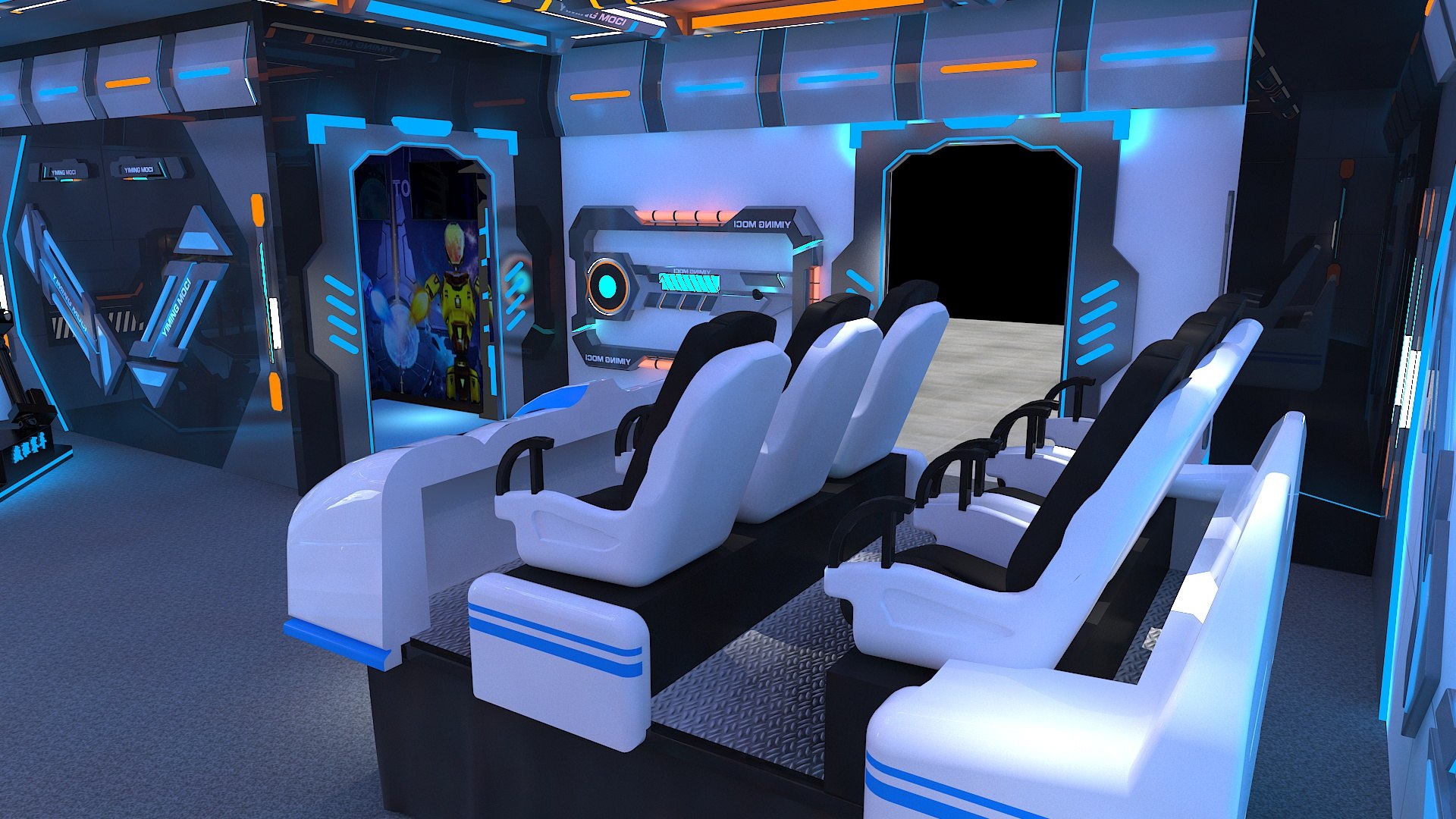 VR Experience Hall 3D Model - TurboSquid 1965803