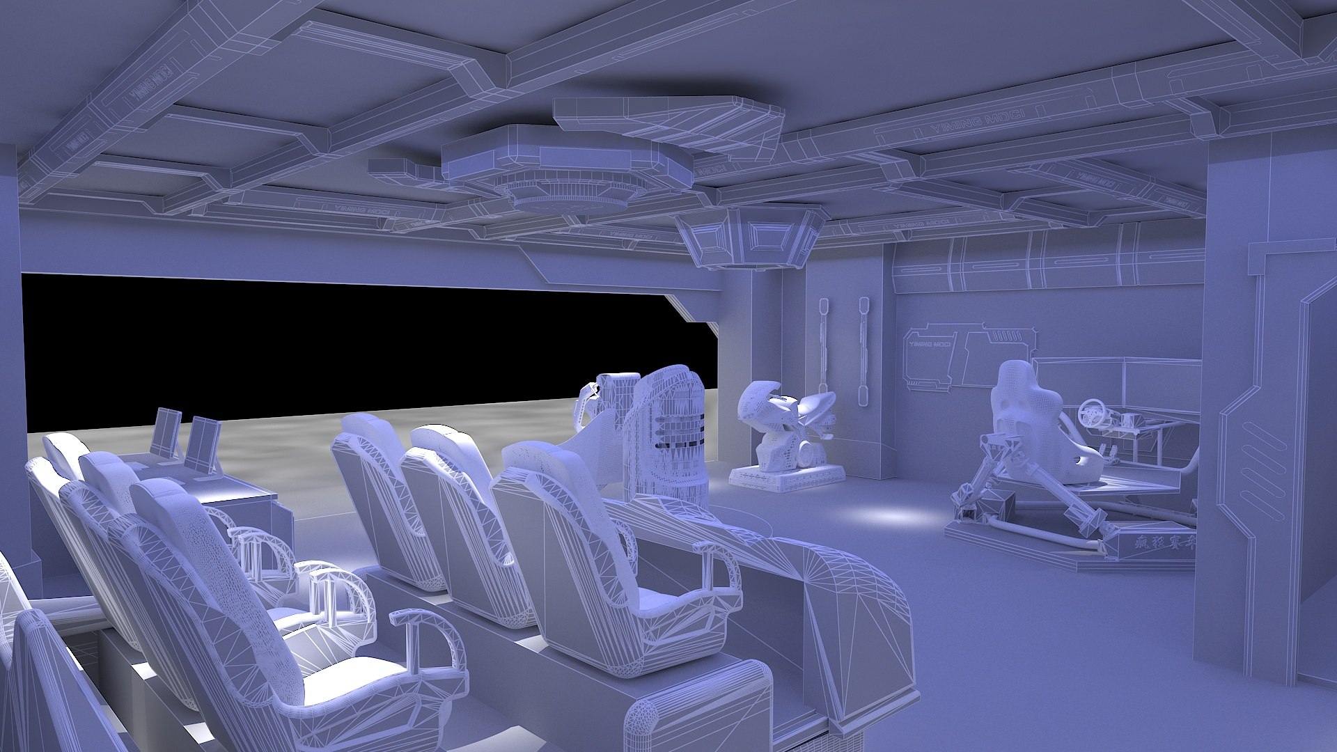 VR Experience Hall 3D Model - TurboSquid 1965803