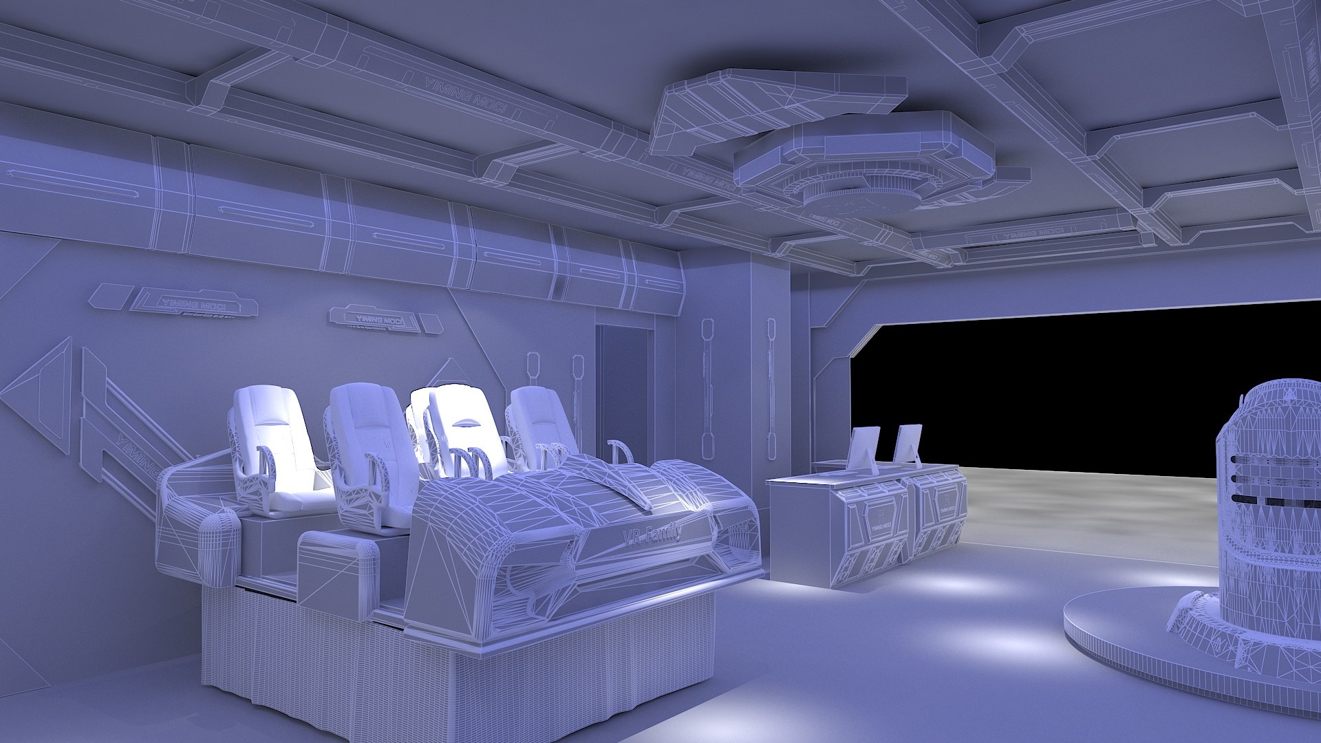 VR Experience Hall 3D Model - TurboSquid 1965803