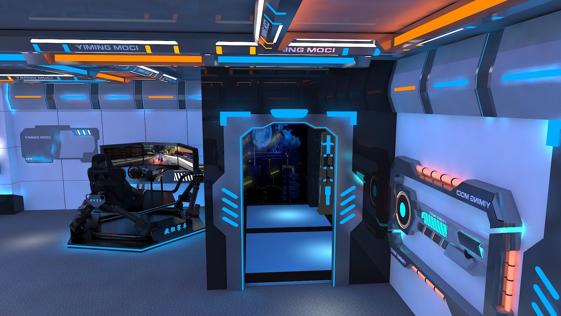 VR Experience Hall 3D Model - TurboSquid 1965803