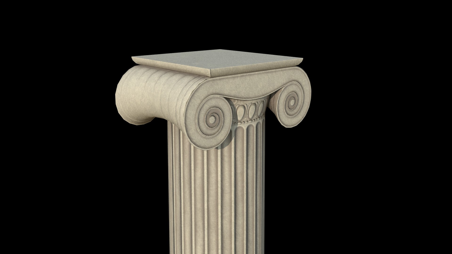 Ionic column 3D - TurboSquid 1486286