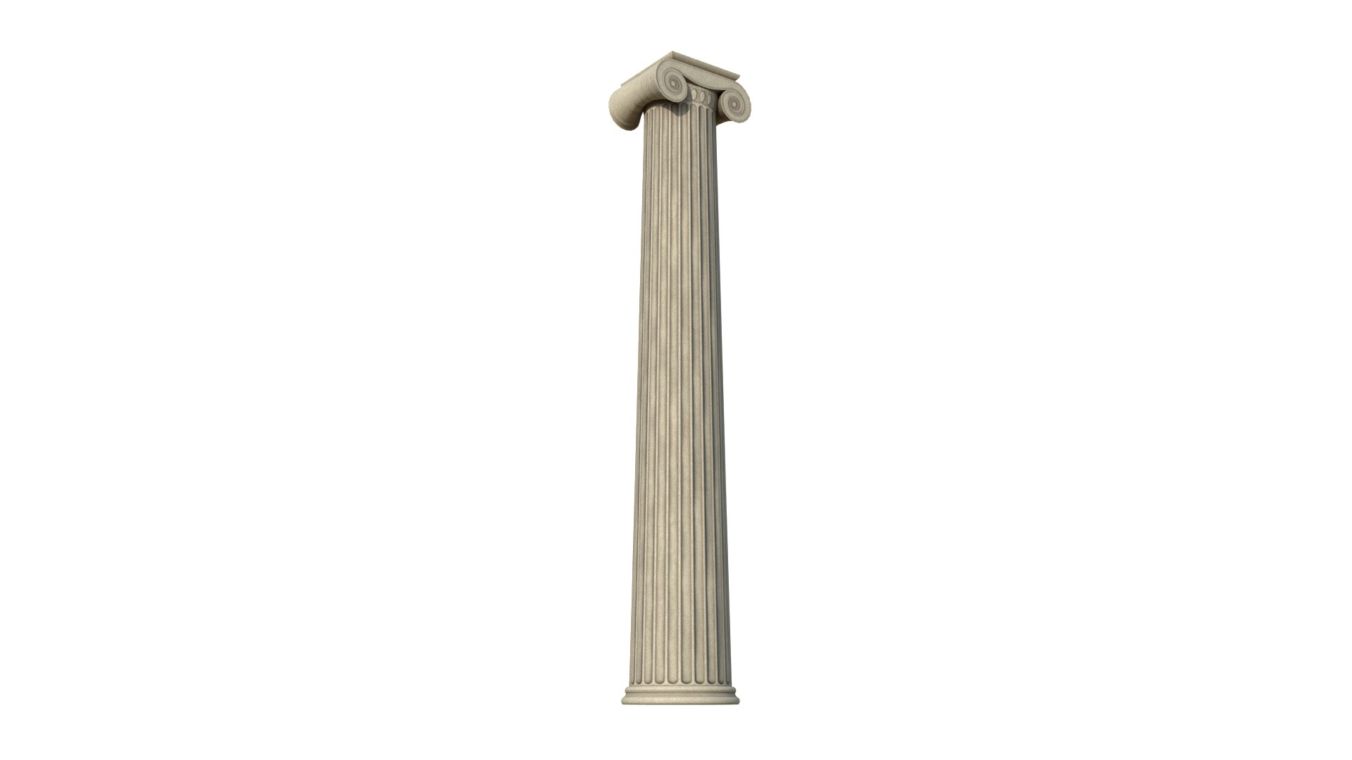 Ionic column 3D - TurboSquid 1486286