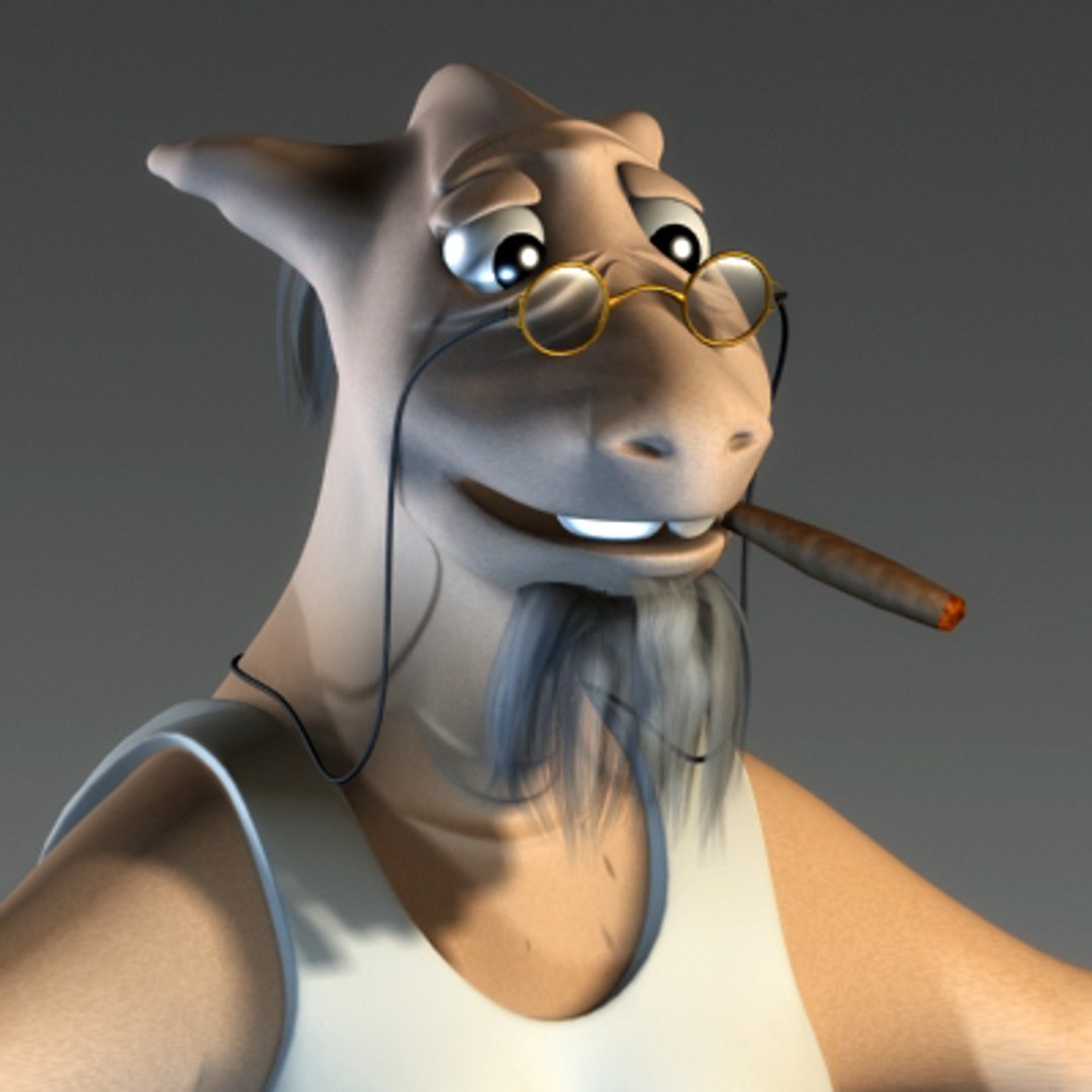 3dsmax Character Goatfather