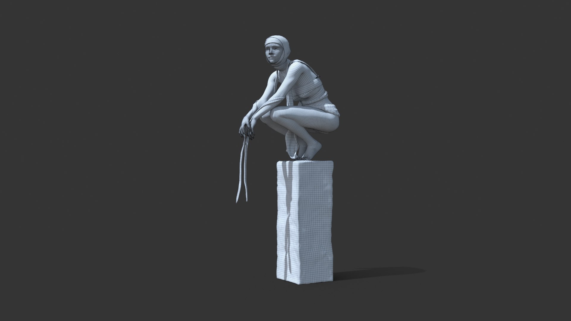 3D Sculpture Woman Figure Model - TurboSquid 1963121