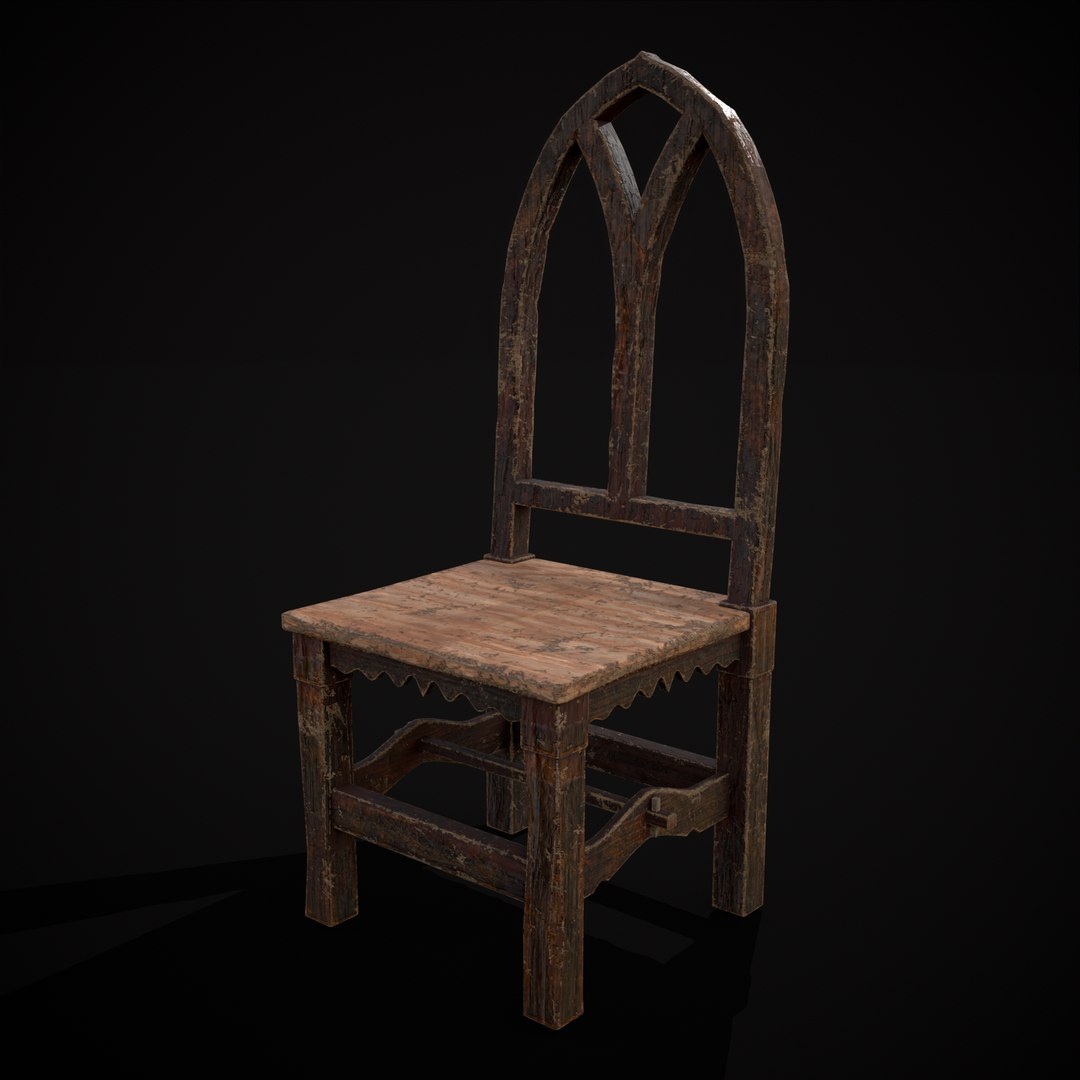 3D Medieval Kitchen Table Set - TurboSquid 2078668
