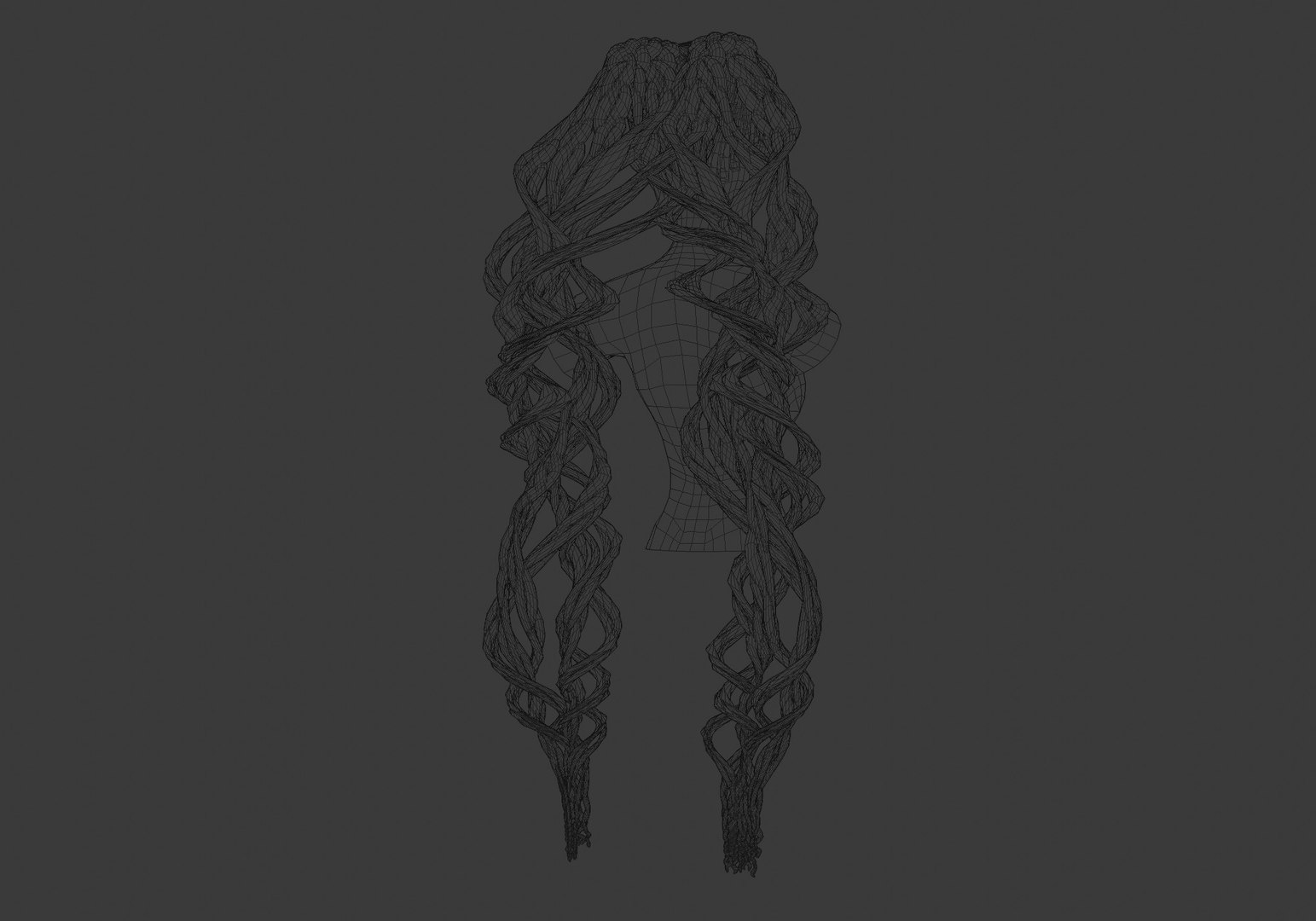 Female Wavy Hairstyle 3D Model - TurboSquid 1944494