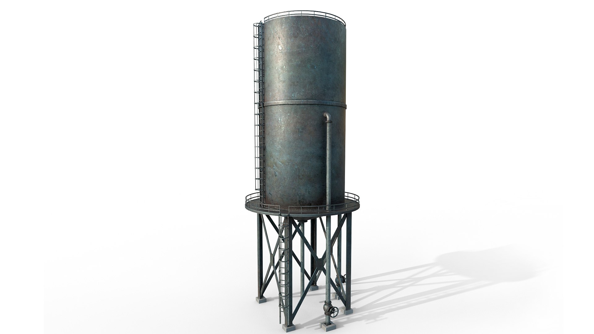 Industrial Tank V4 Model - TurboSquid 1883743