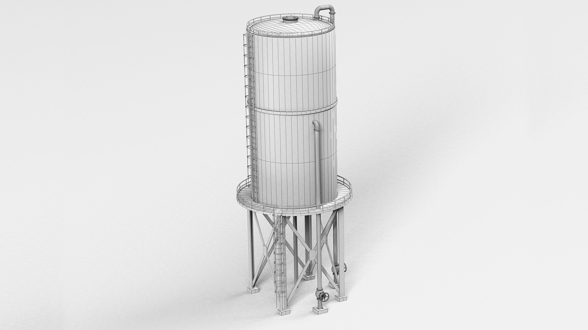 Industrial Tank V4 Model - TurboSquid 1883743