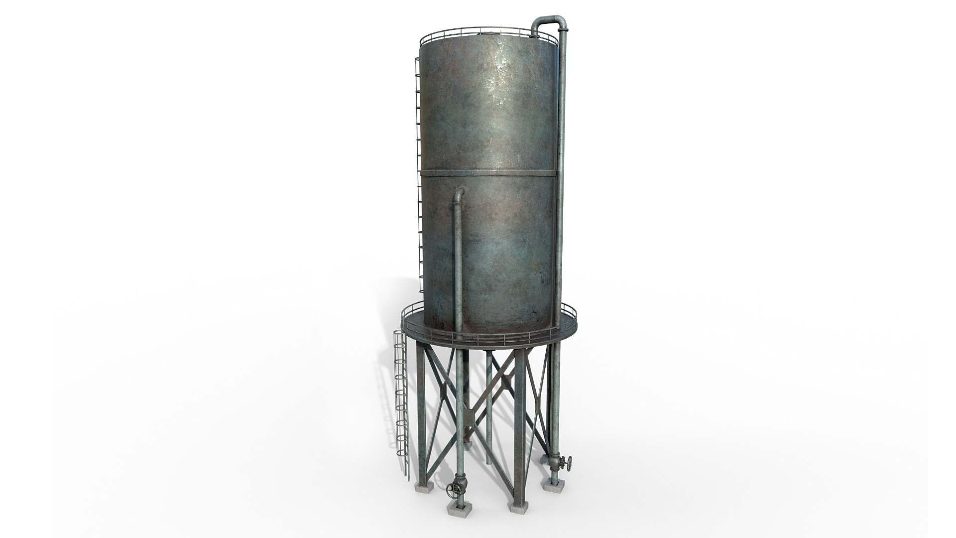 Industrial Tank V4 Model - TurboSquid 1883743