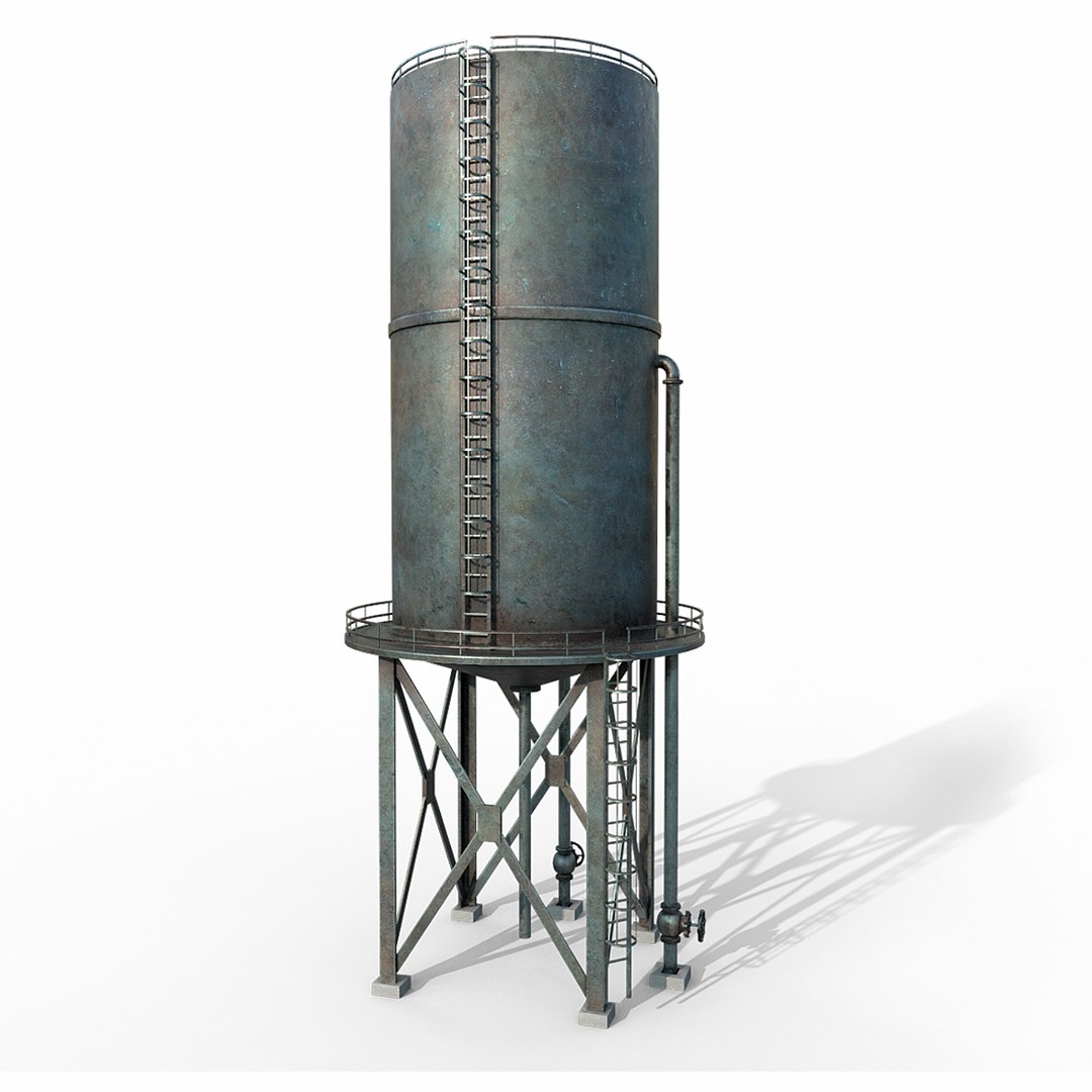 Industrial Tank V4 Model - TurboSquid 1883743