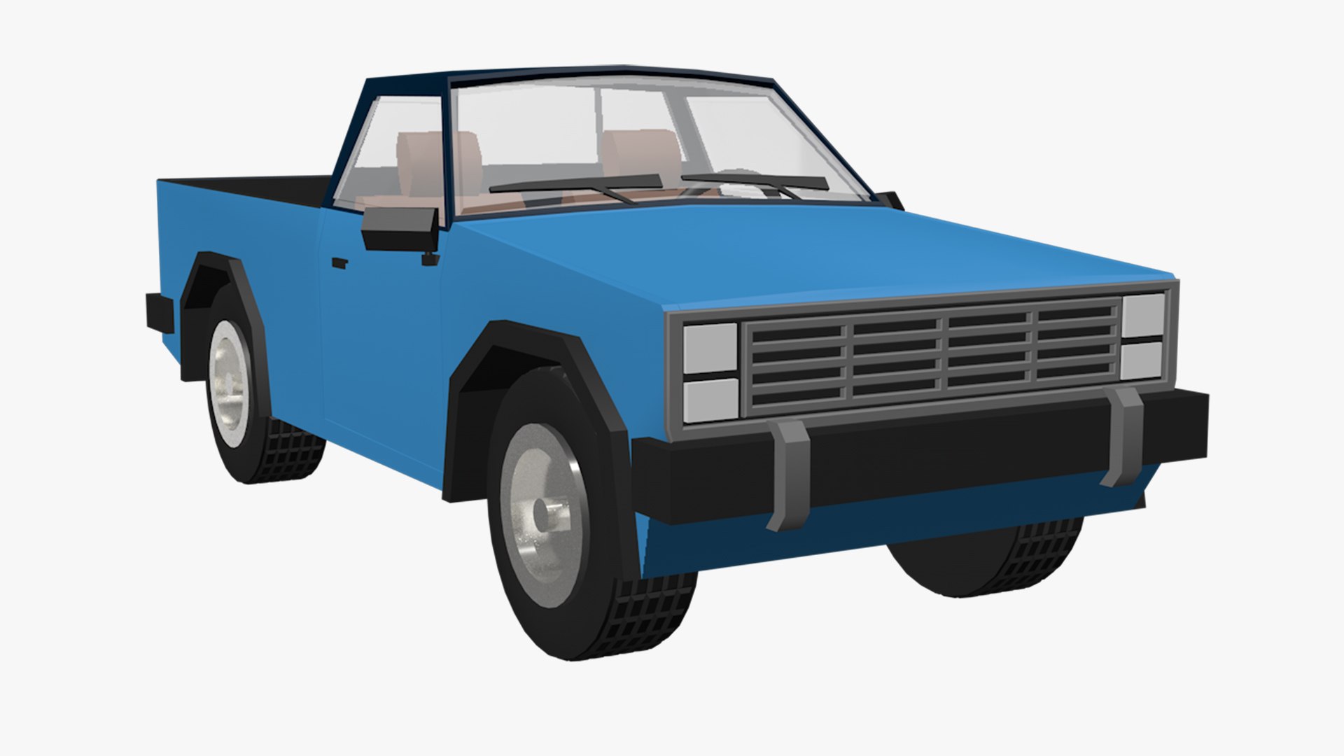 3D Pickup Truck Model - TurboSquid 2246263