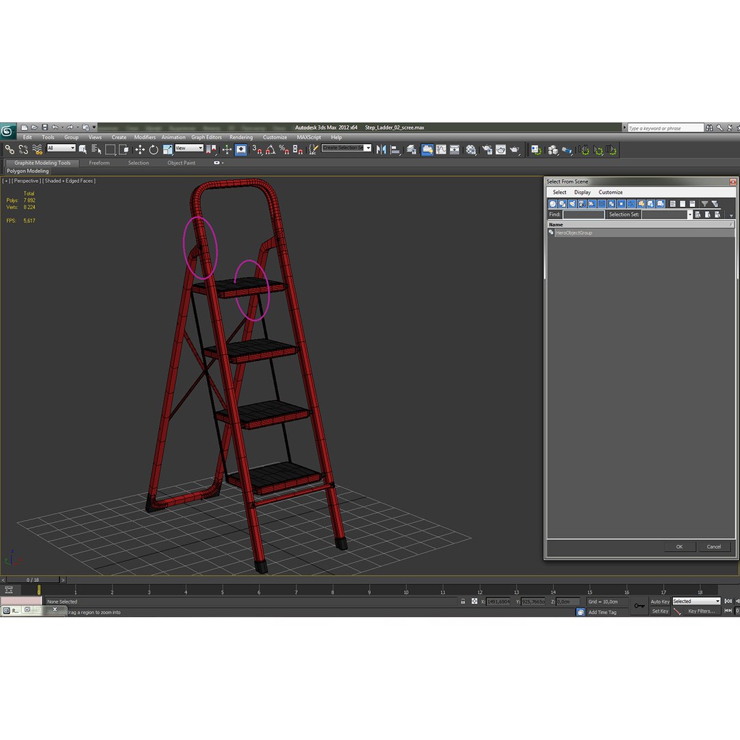 3d Model Step Ladder