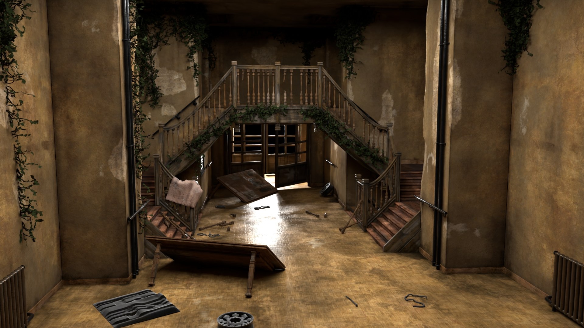 3D Building Urban Decay - TurboSquid 1911678