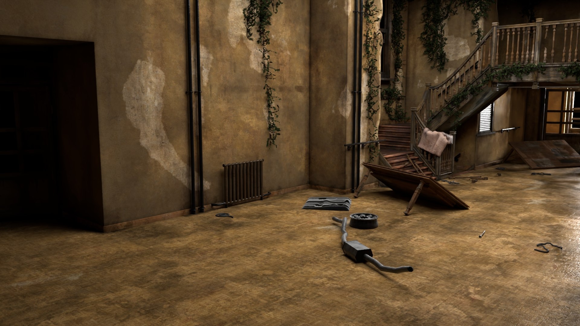 3D Building Urban Decay - TurboSquid 1911678