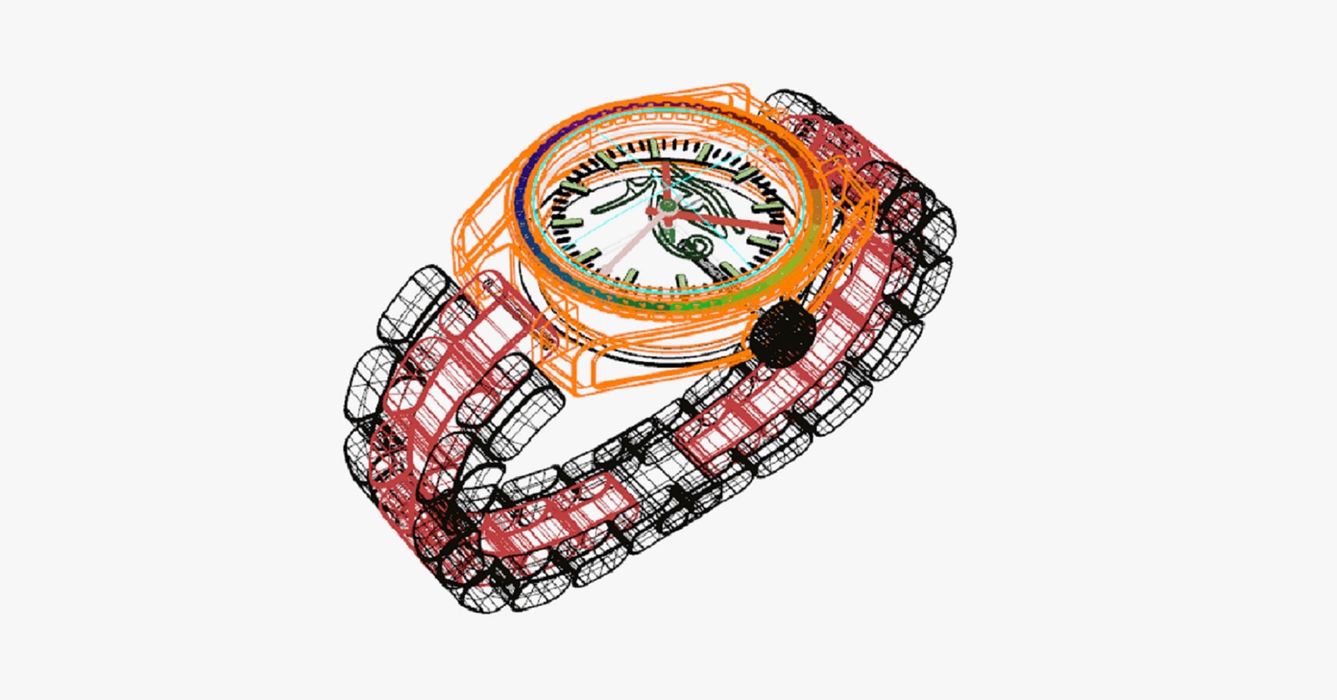 Gold Egypt Watch 3D Model - TurboSquid 1774572