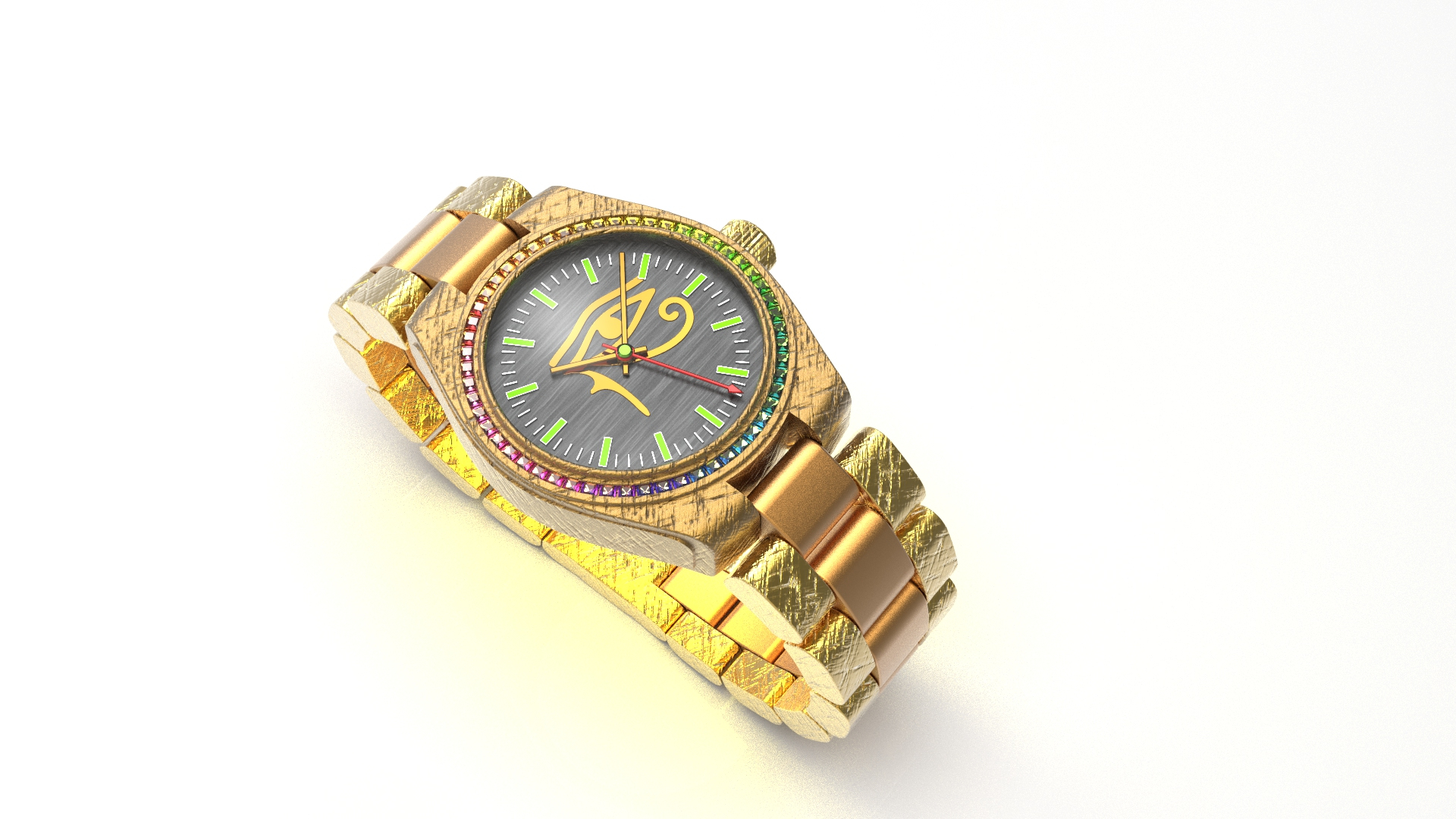 Gold Egypt Watch 3D model - TurboSquid 1774572
