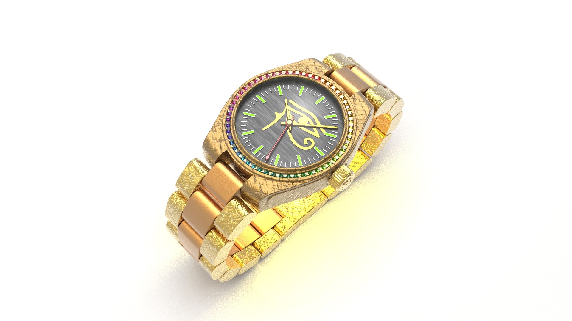 Gold Egypt Watch 3D Model - TurboSquid 1774572