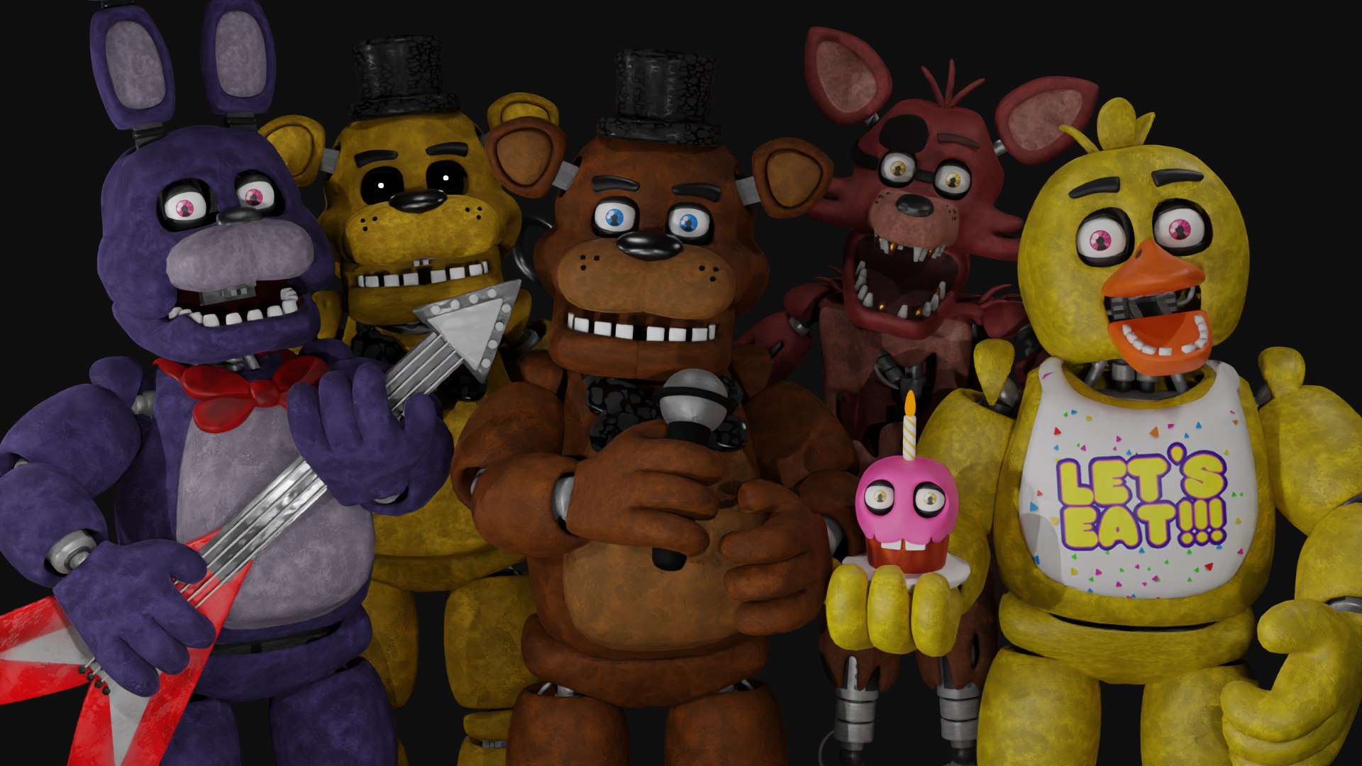 Fnaf 1 Animatronics 3D-Modell - TurboSquid 2101783