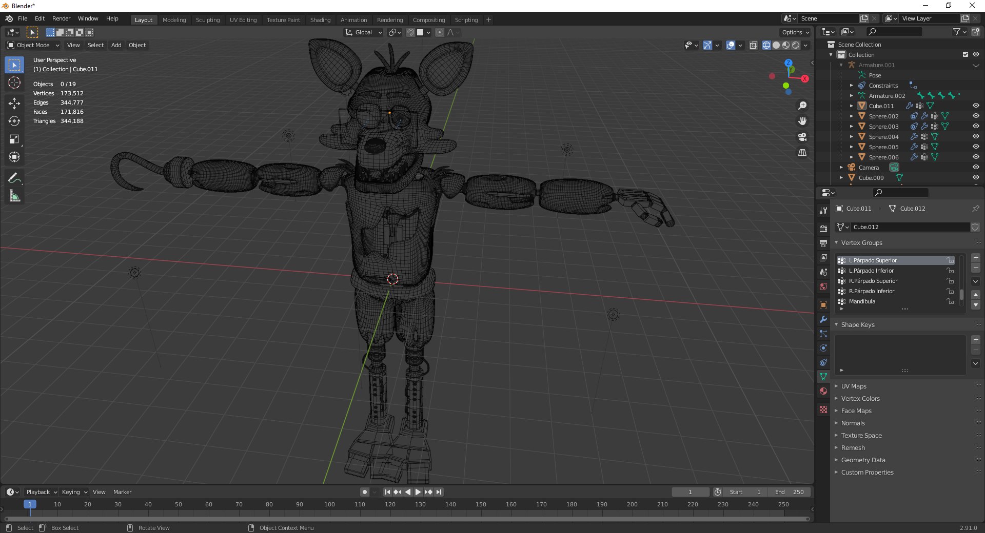Fnaf 1 Animatronics 3D - TurboSquid 2101783
