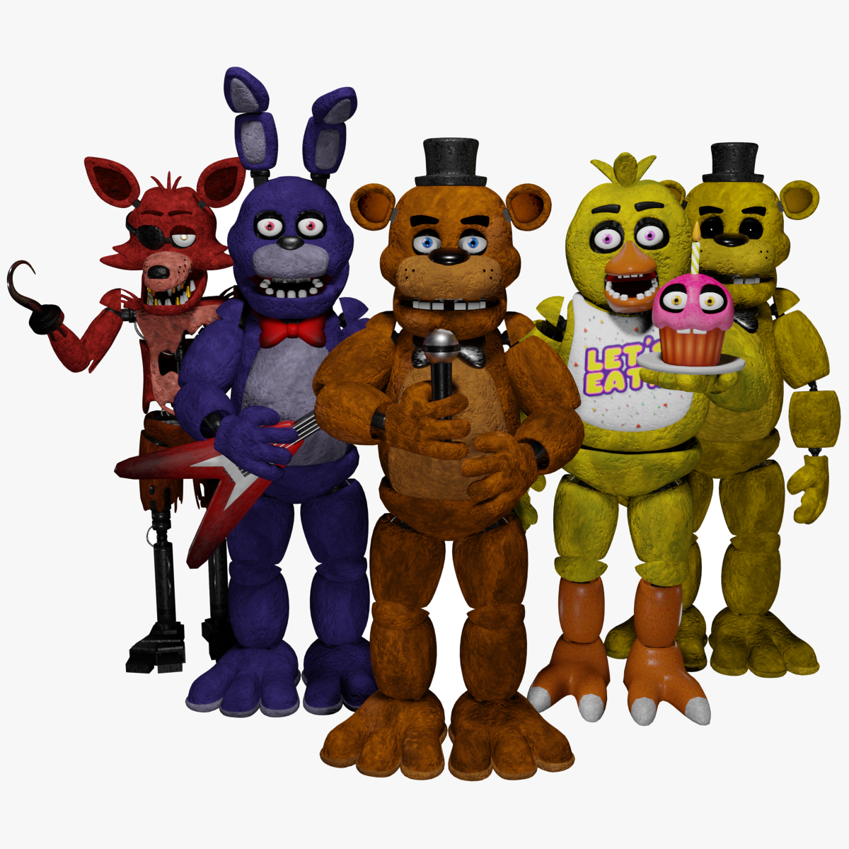 FNAF 1 アニマトロニクス3Dモデル - TurboSquid 2101783