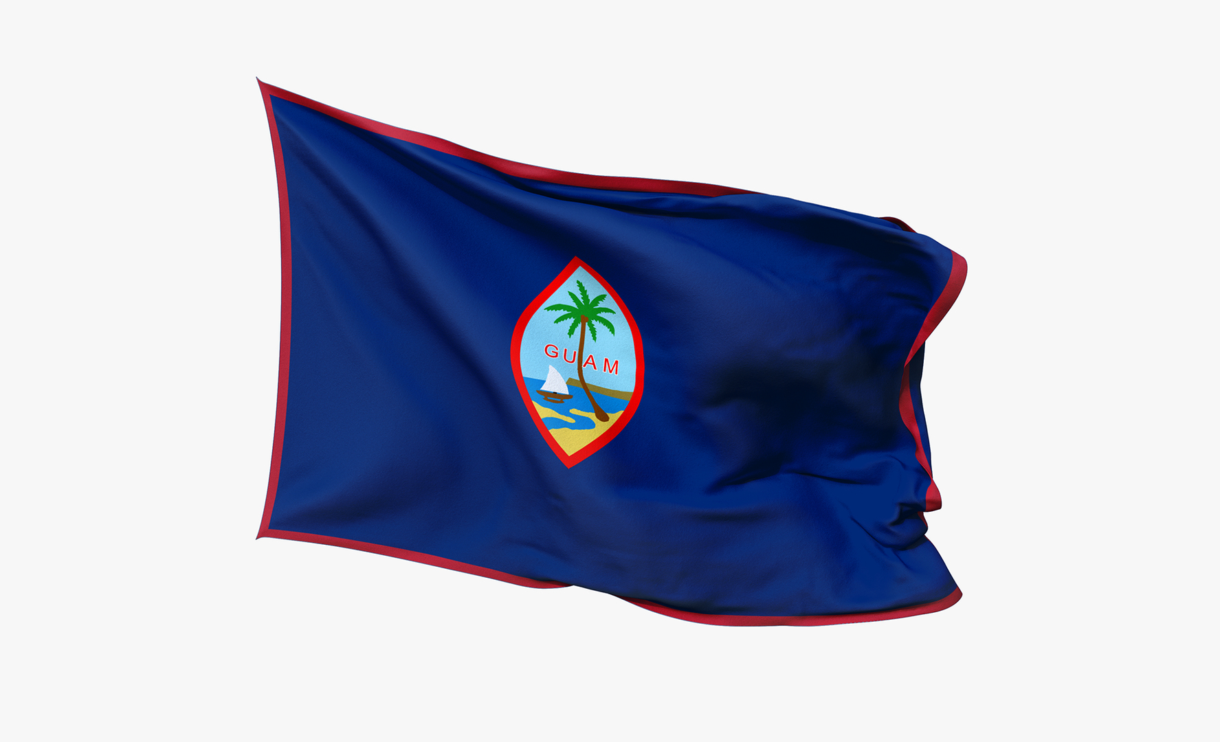 Realistic Animated Flag - Microtexture Rigged - Put Your Own Texture ...