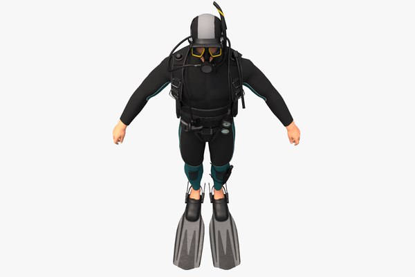 Scuba diver 3D model - TurboSquid 1605210