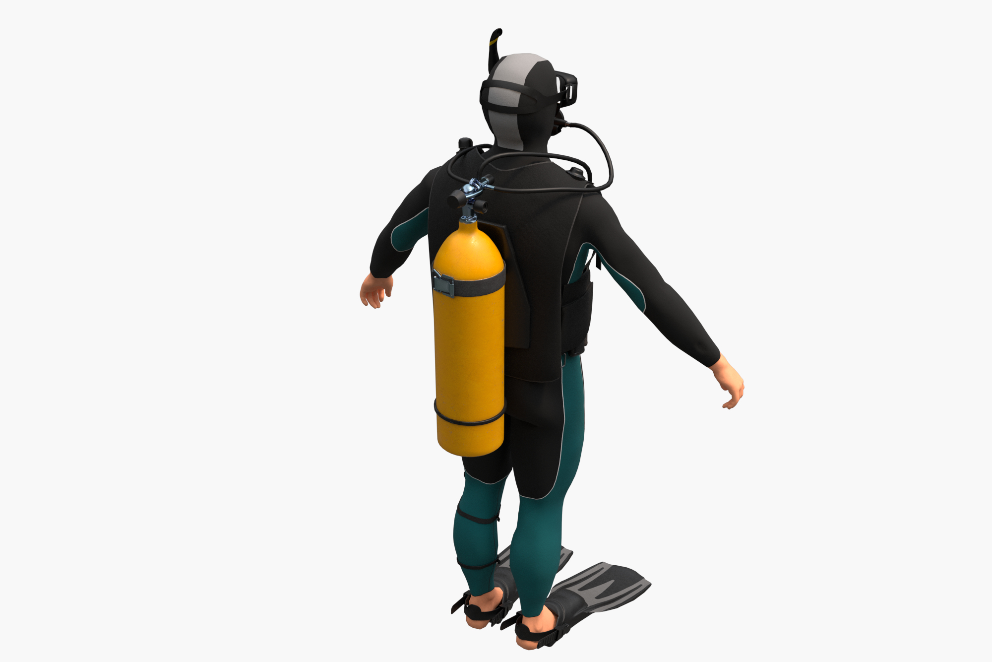 Scuba diver 3D model - TurboSquid 1605210