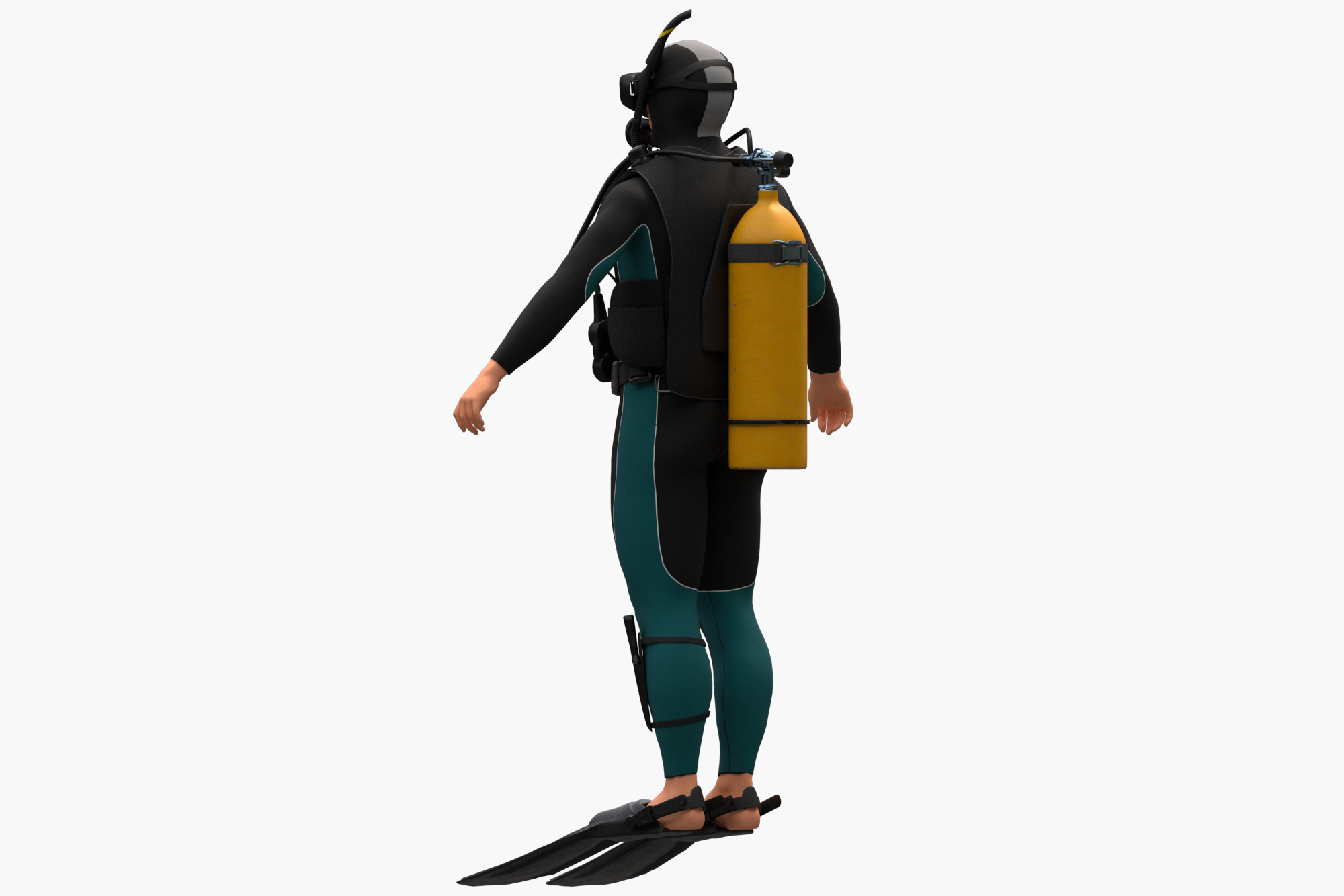 Scuba diver 3D model - TurboSquid 1605210