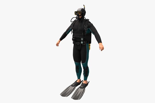 Scuba diver 3D model - TurboSquid 1605210