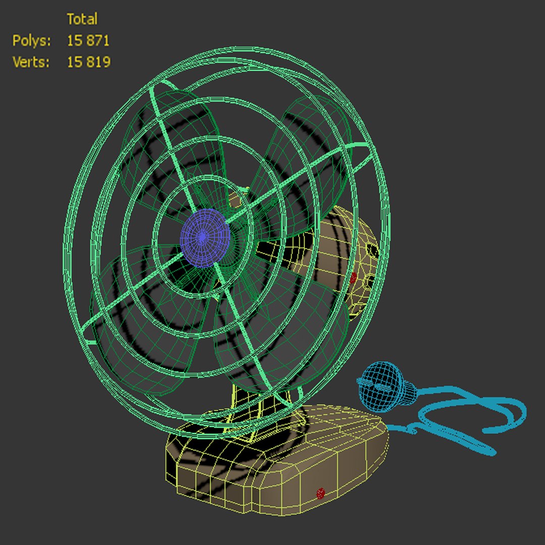 Vintage Table Fan Model - TurboSquid 1411899
