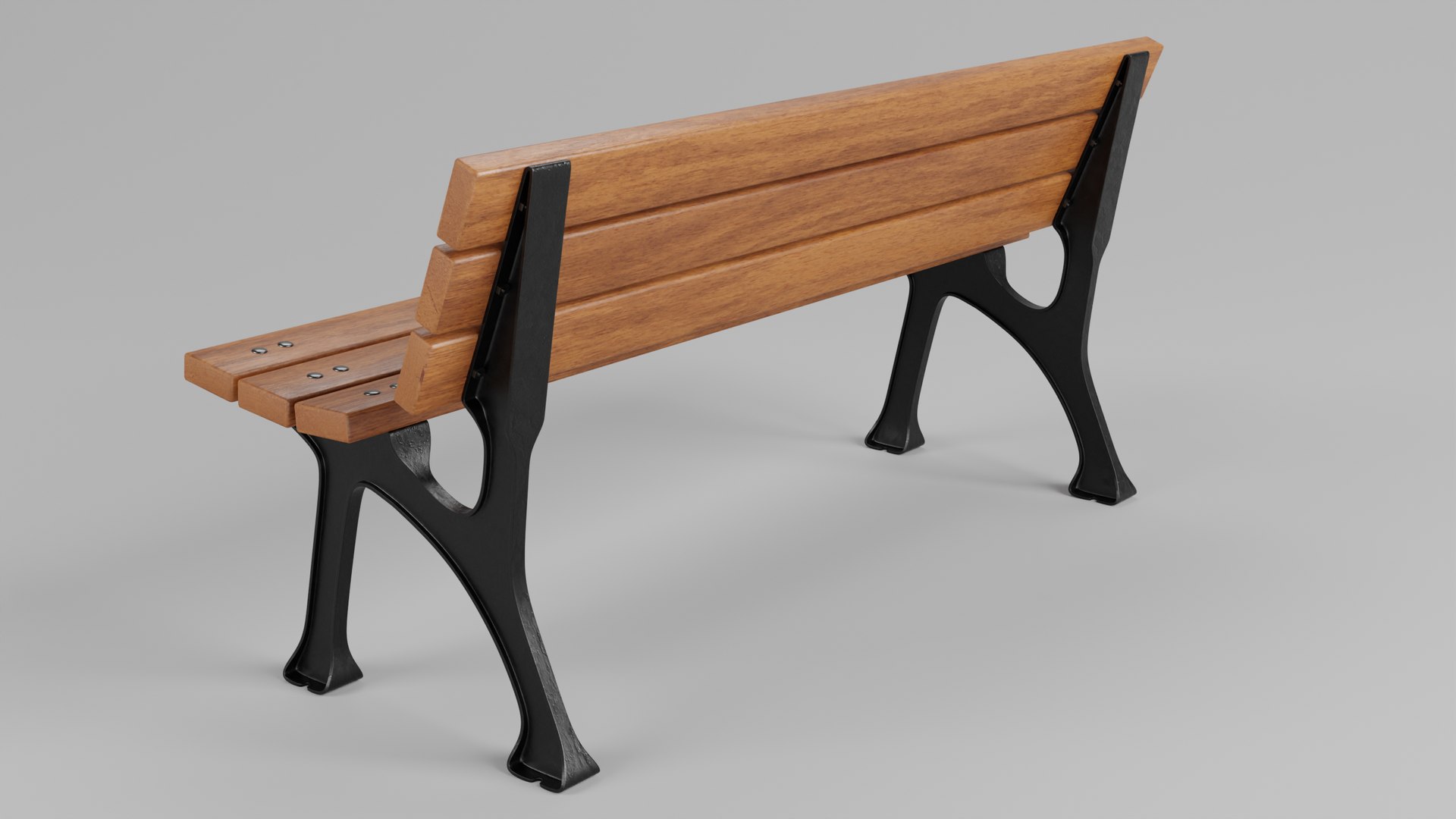 Classic Wood Bench 3D Model - TurboSquid 2021811
