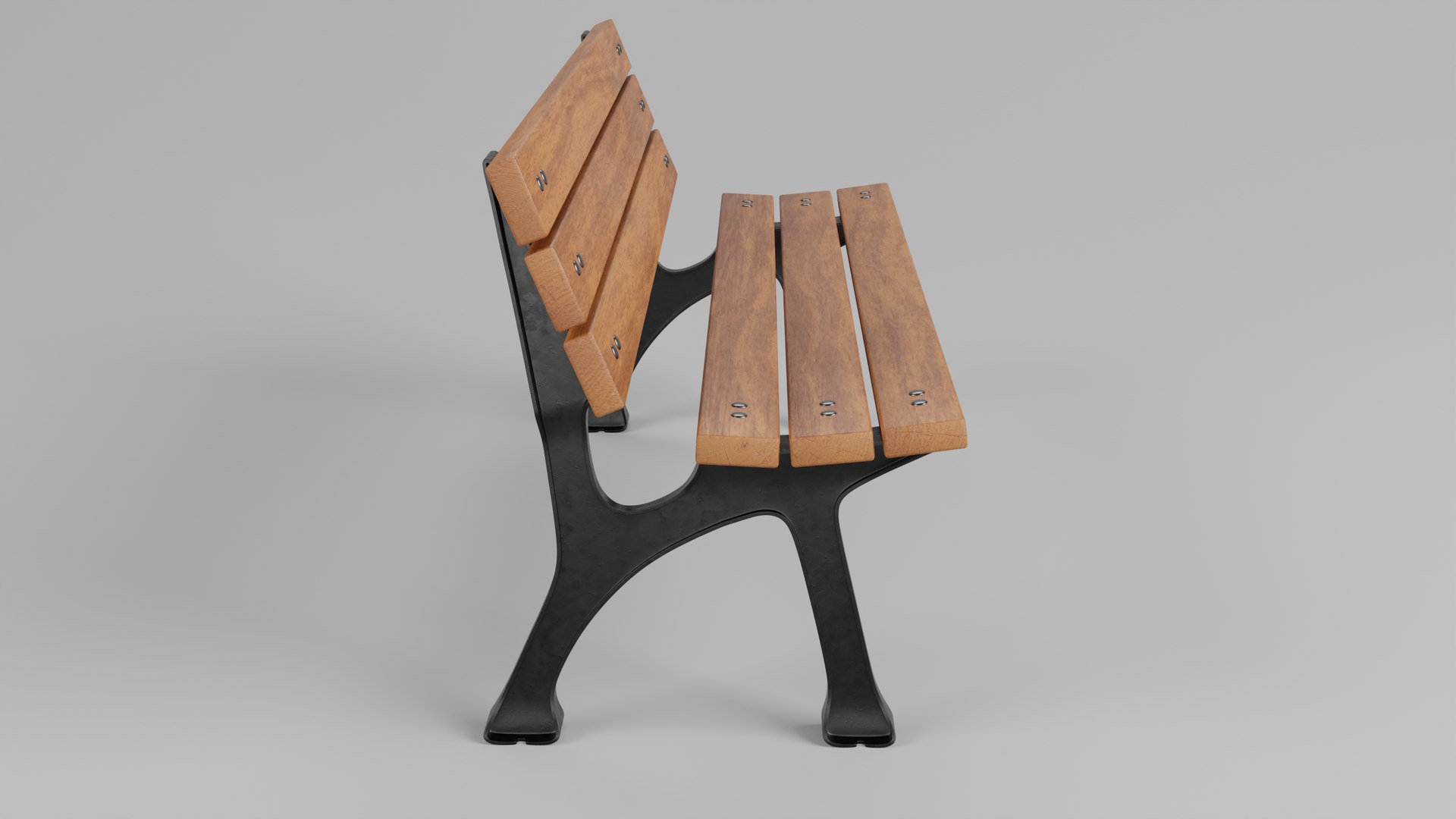 Classic Wood Bench 3D Model - TurboSquid 2021811