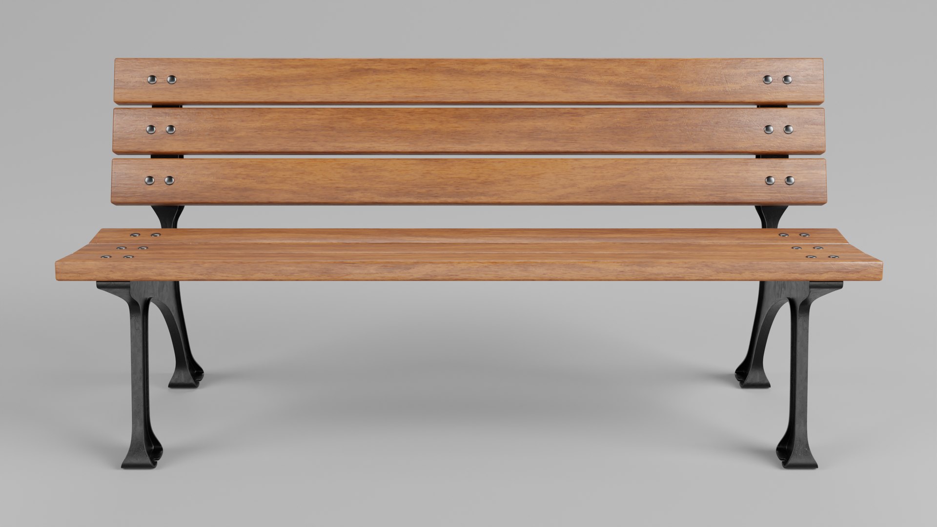 Classic Wood Bench 3D Model - TurboSquid 2021811