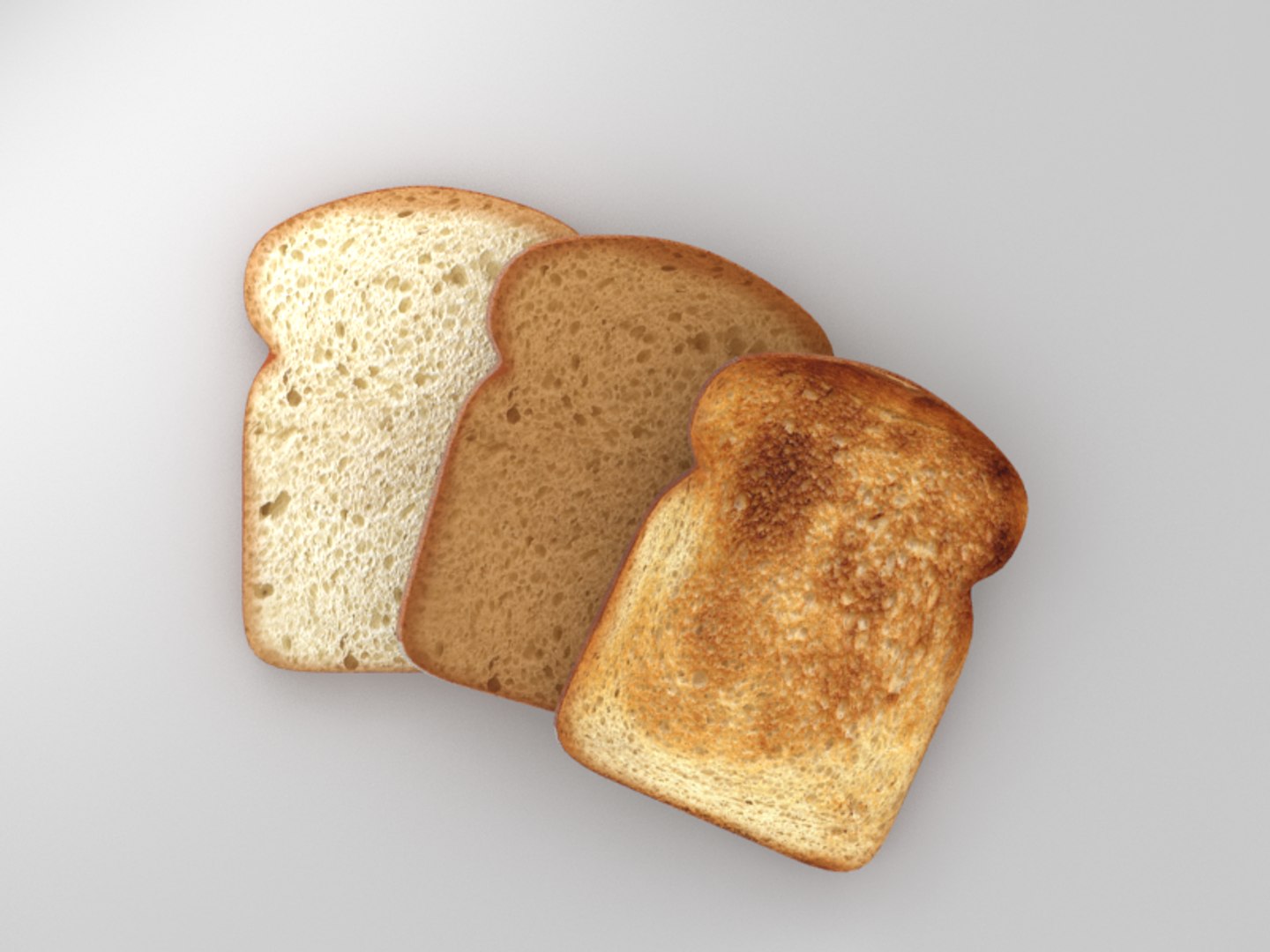 Bread Slices 3d Model