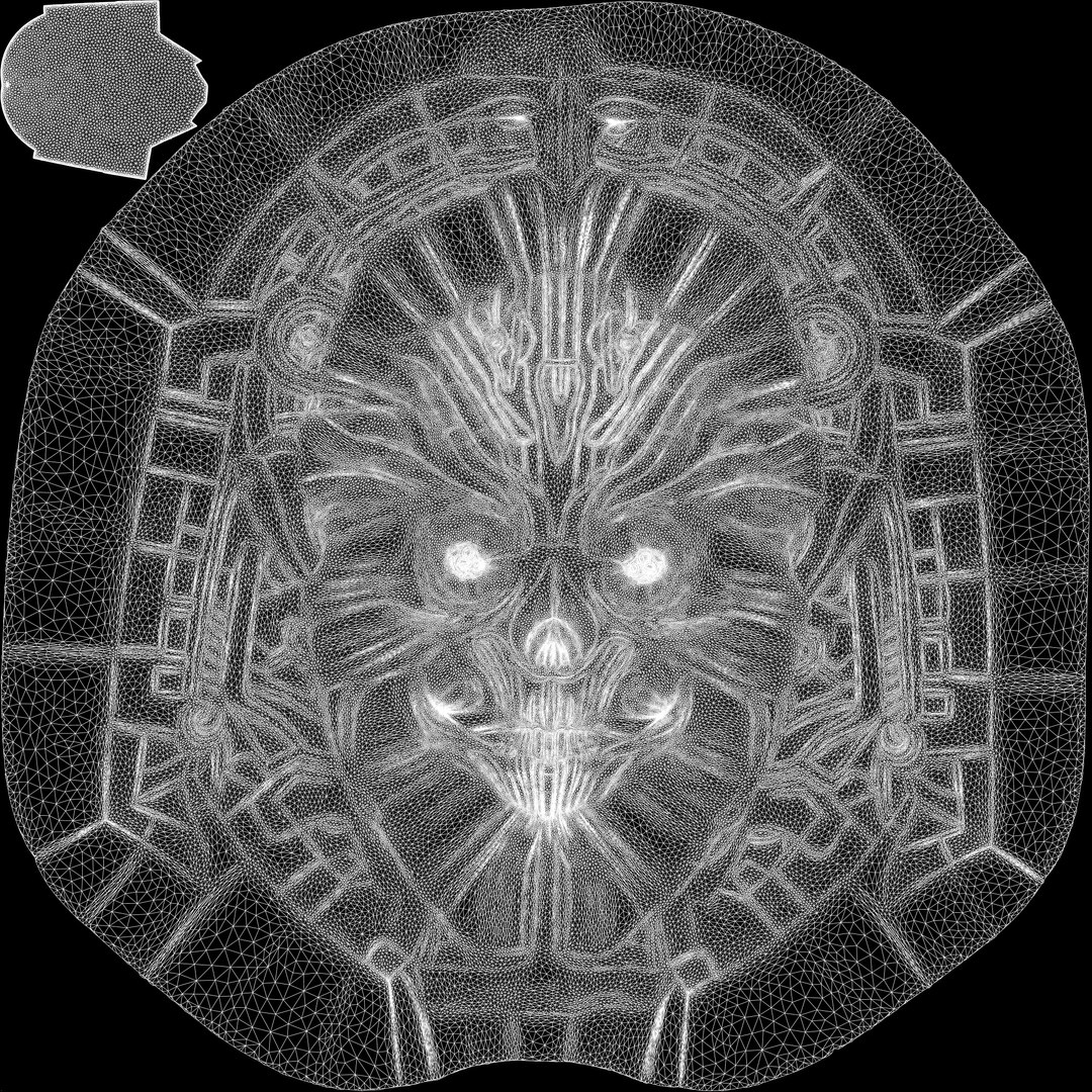 Techno Totem Skull 12 3D Model - TurboSquid 2205294