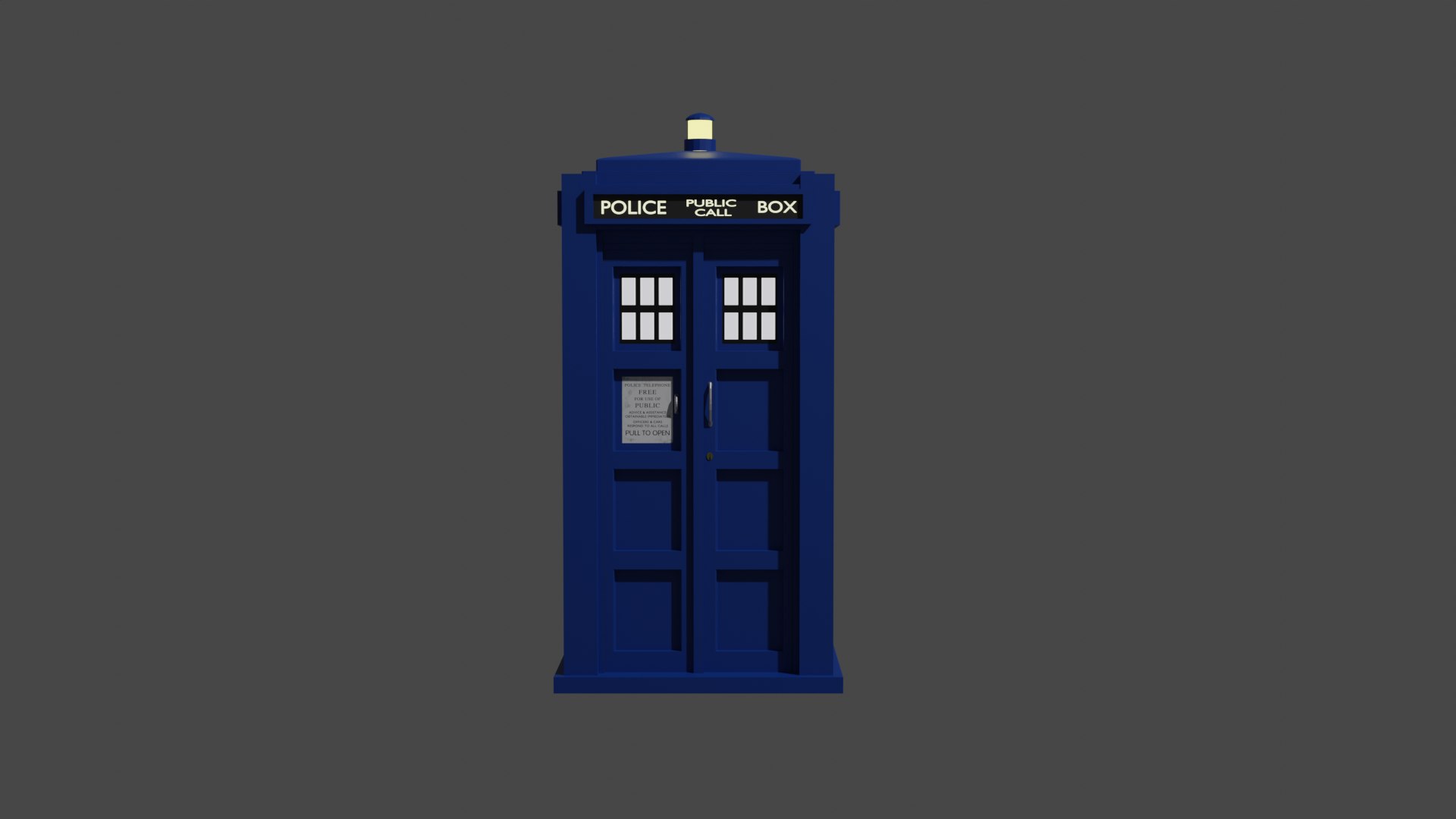 3D Tardis - TurboSquid 2110223
