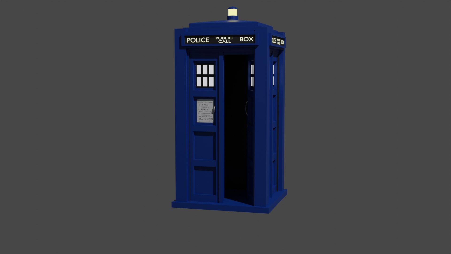 3D Tardis - TurboSquid 2110223