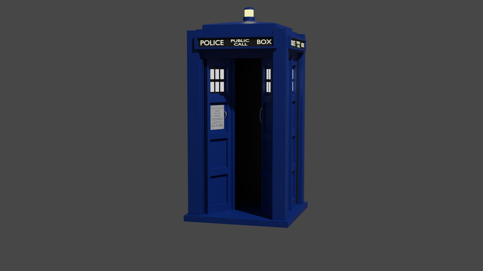 3D Tardis - TurboSquid 2110223