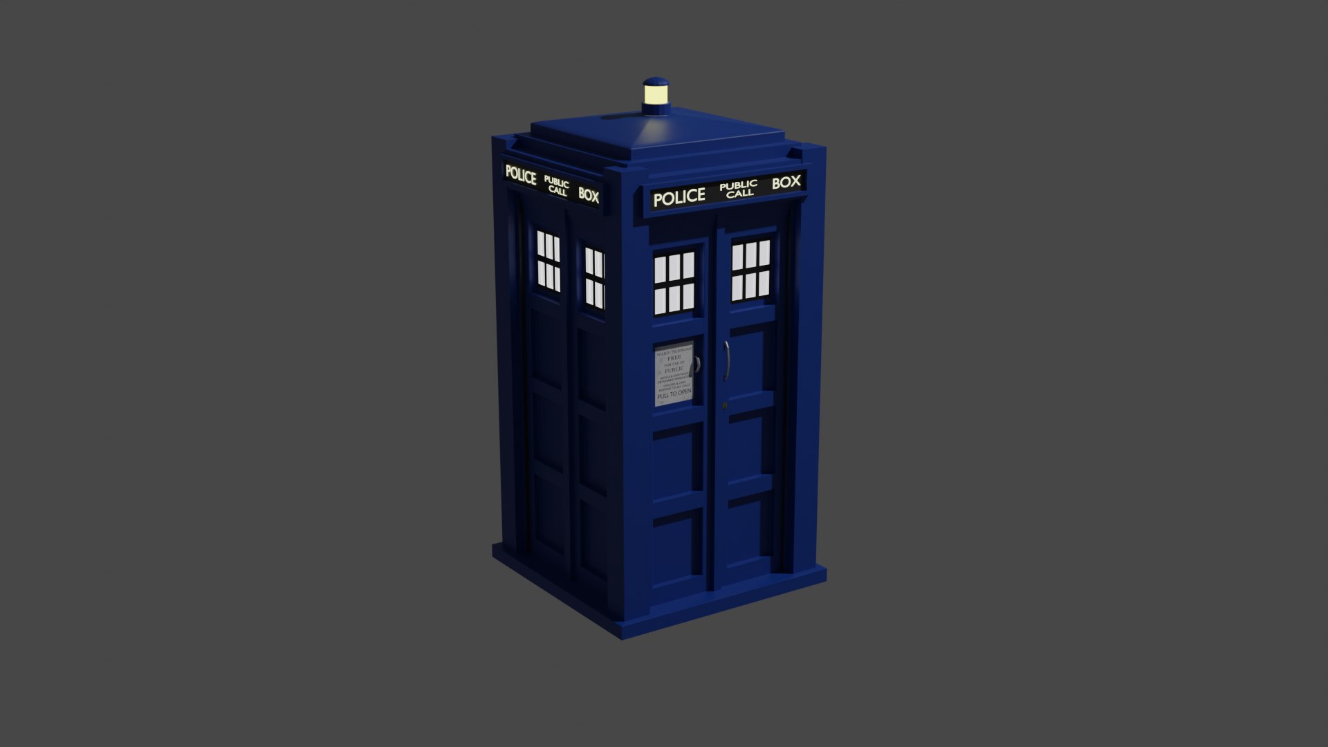 3D Tardis - TurboSquid 2110223
