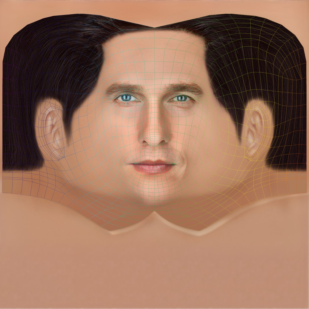 3D Matthew McConaughey Head - Low Poly Head For Game Low-poly Model ...
