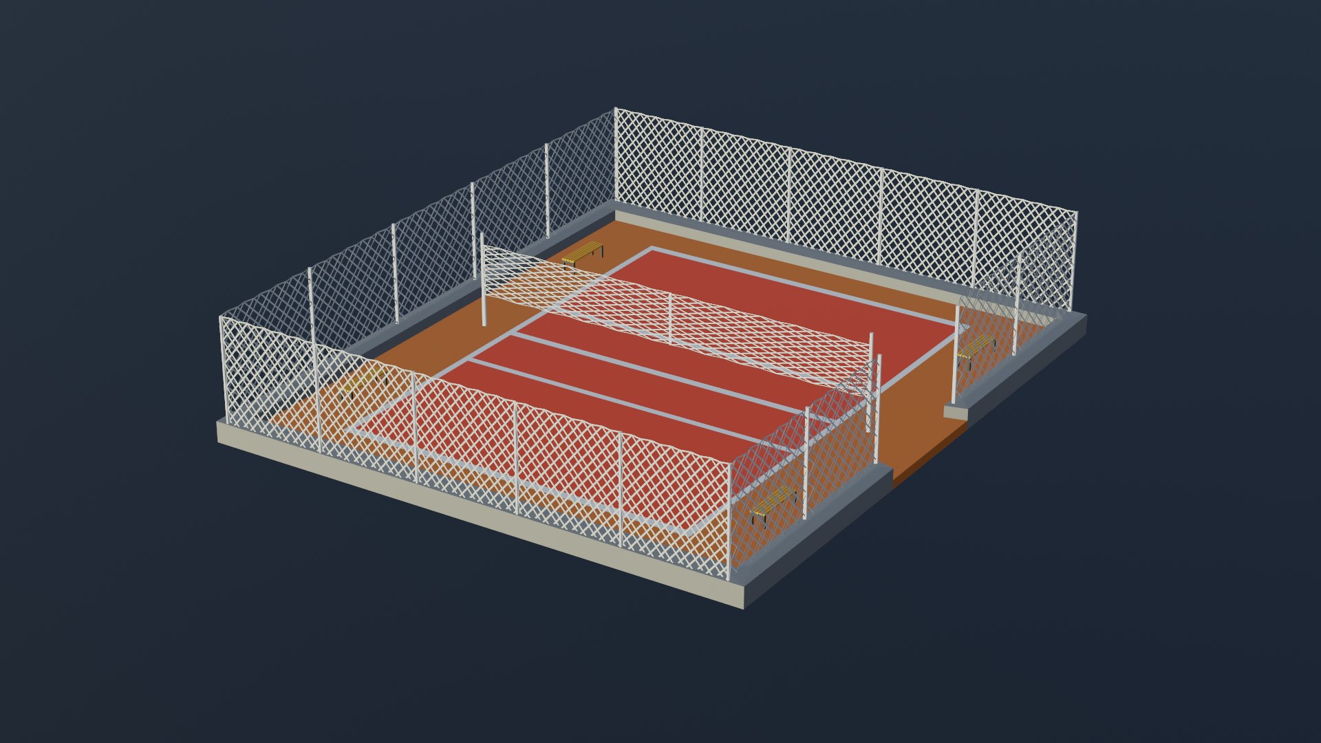 Volleyball Stadium 3D model - TurboSquid 1882408