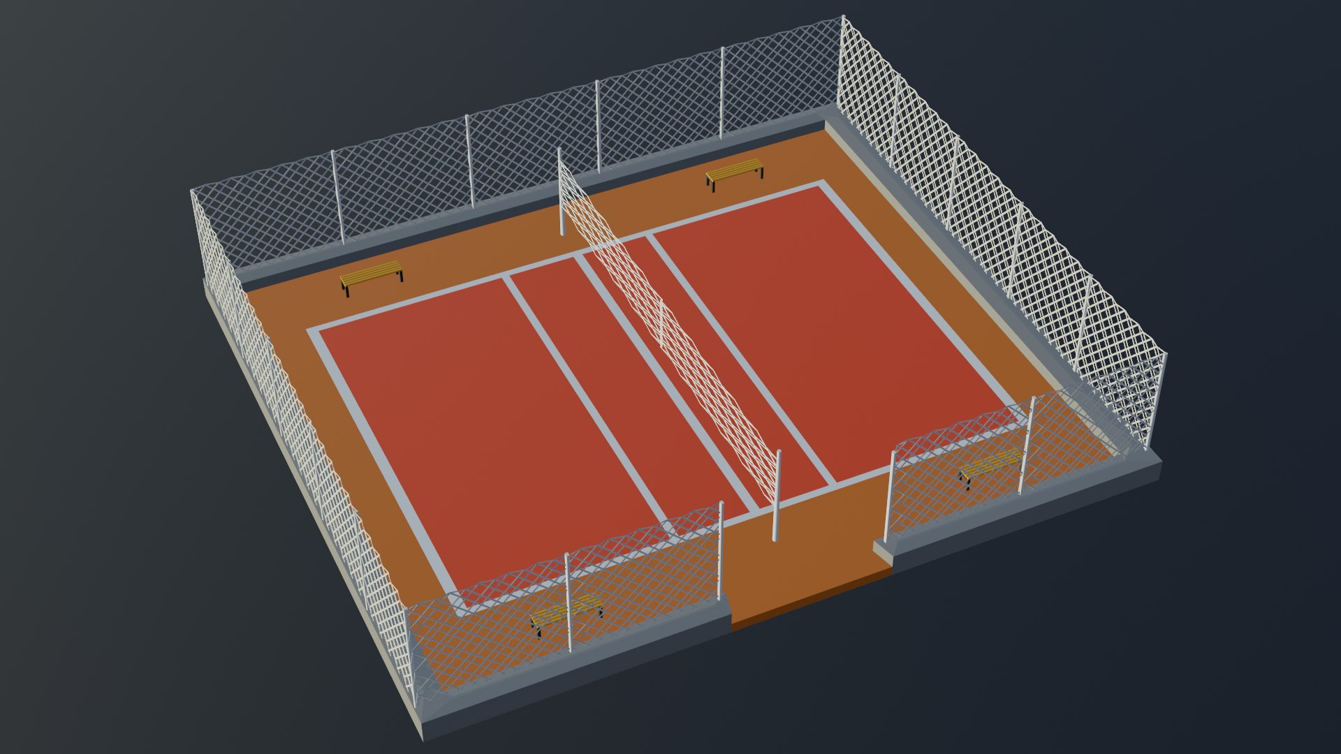 Volleyball Stadium 3D Model - TurboSquid 1882408