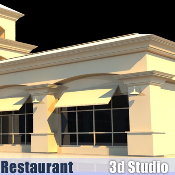 3d fine restaurant model